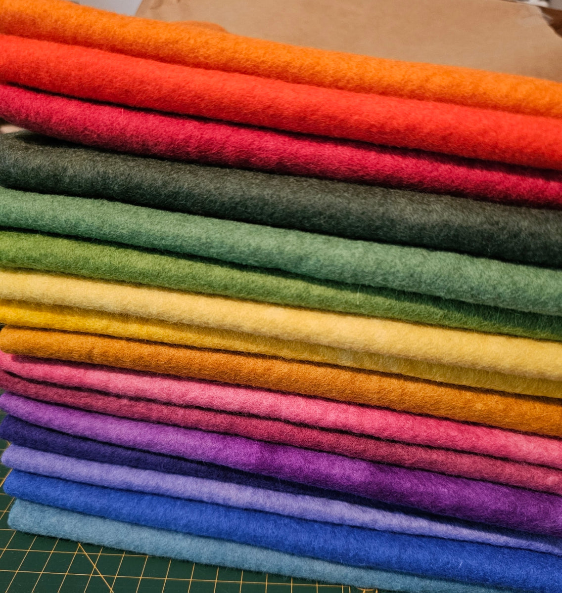Hand Dyed Felt Strips – The Wool Stash