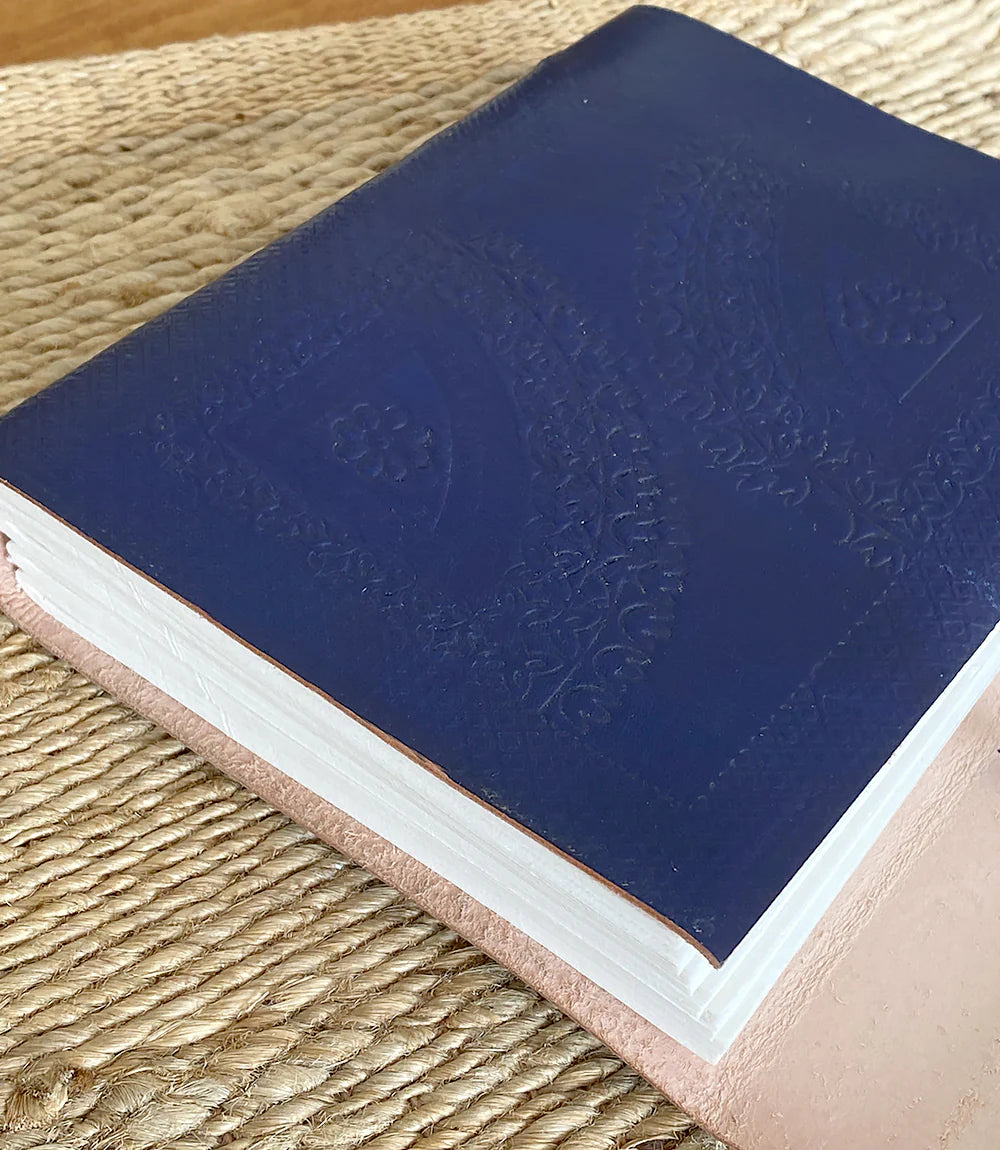 Treeless Paper & Eco-Leather Journal - Persian Blue – The Wool Stash