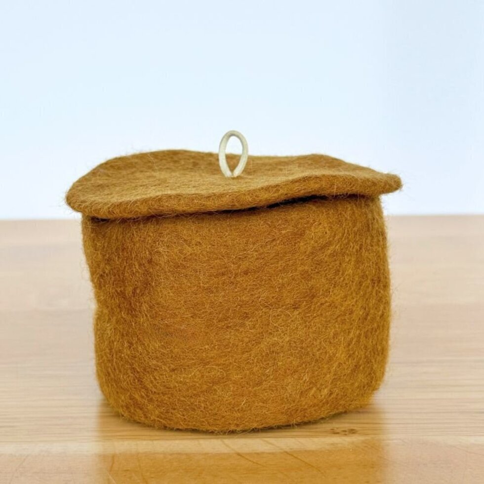 Felt Pot with lid – The Wool Stash