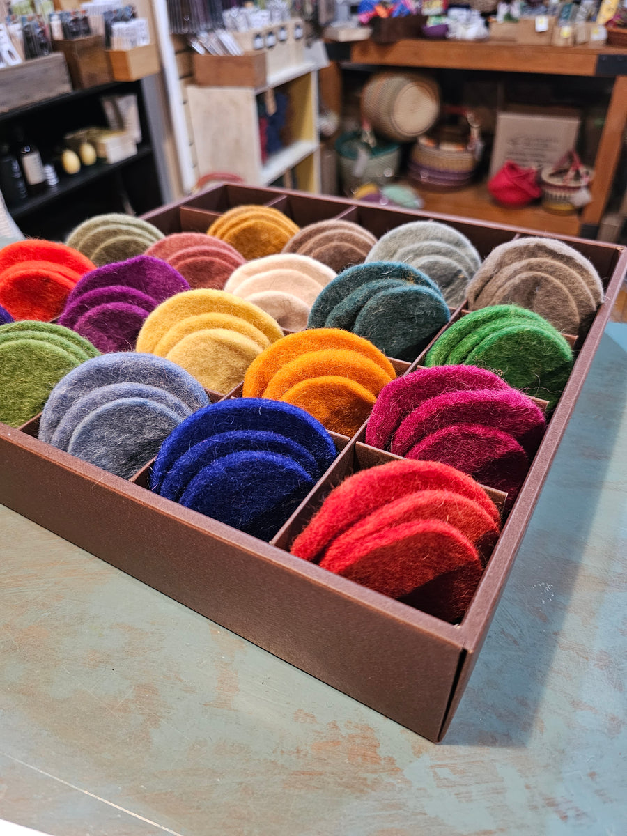 Felt Flowers& Circles – The Wool Stash