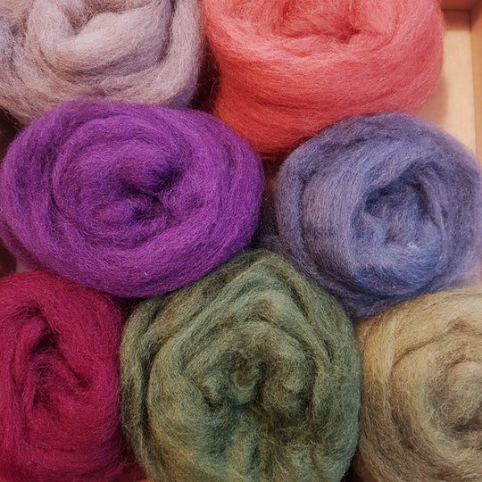 Corriedale Sliver Pack 7 Colour Deep - 100gm – The Wool Stash