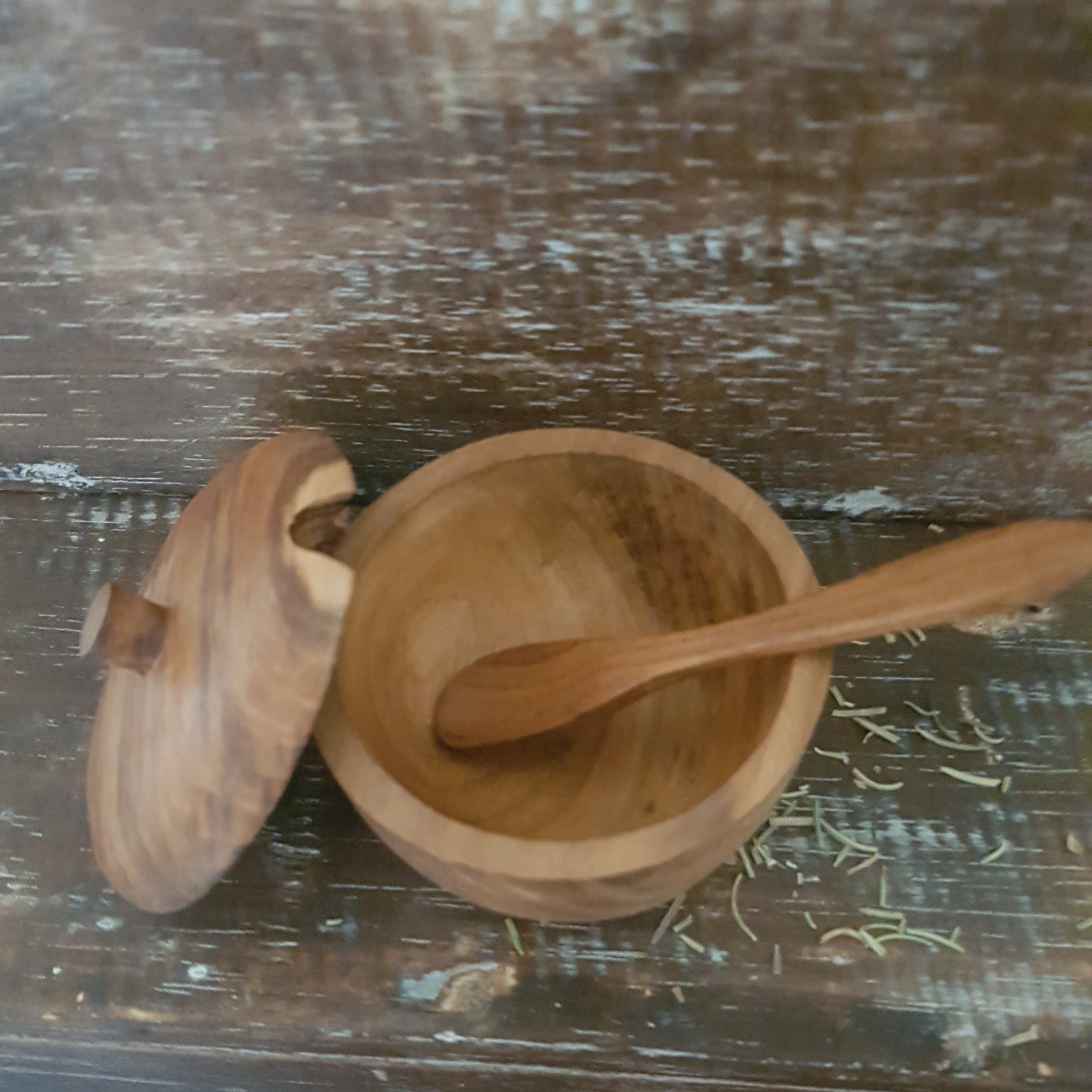 MINI TEAK BOWL & SPOON – The Wool Stash